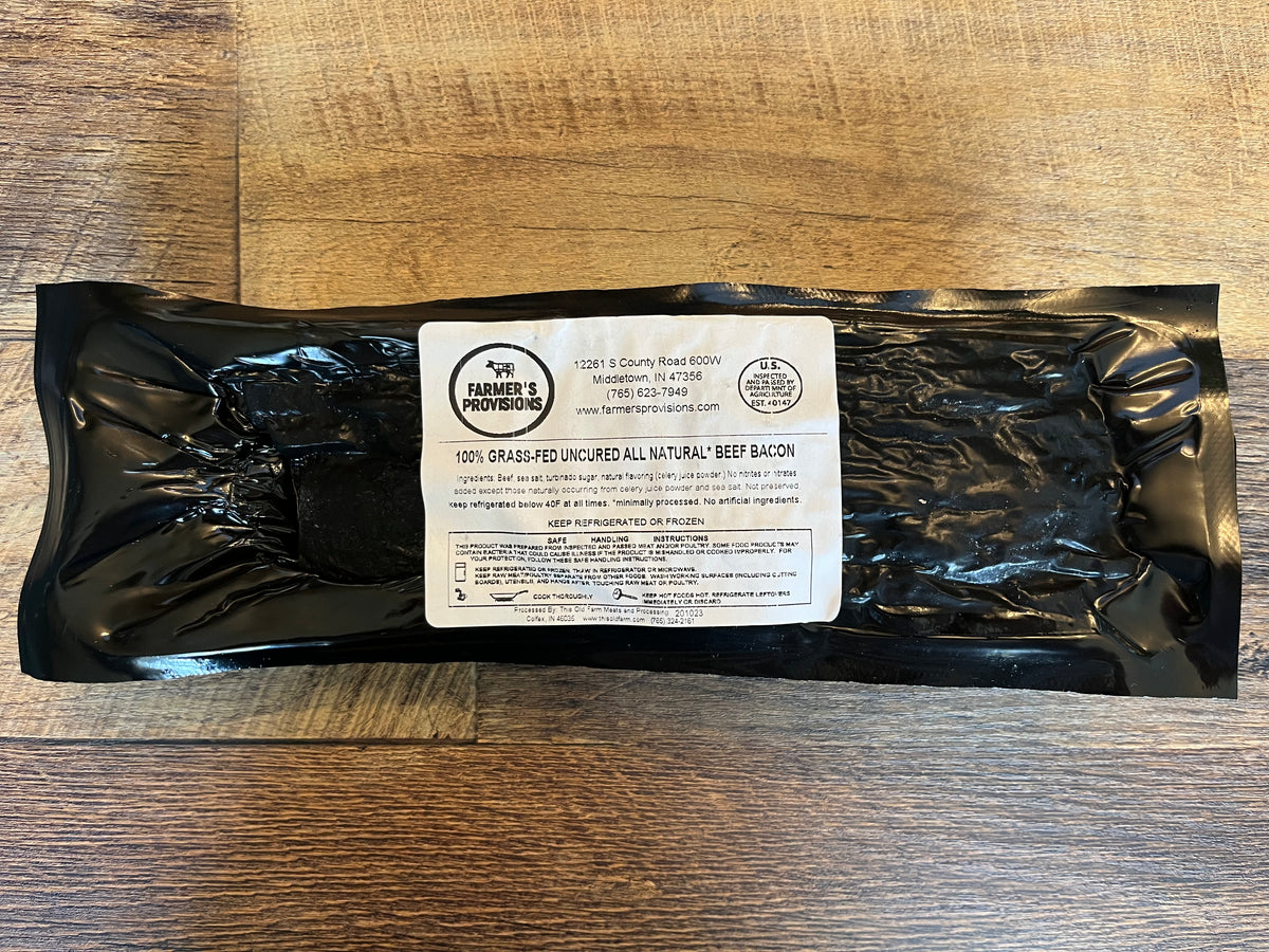Beef Bacon (Uncured and All Natural) – Farmer's Provisions