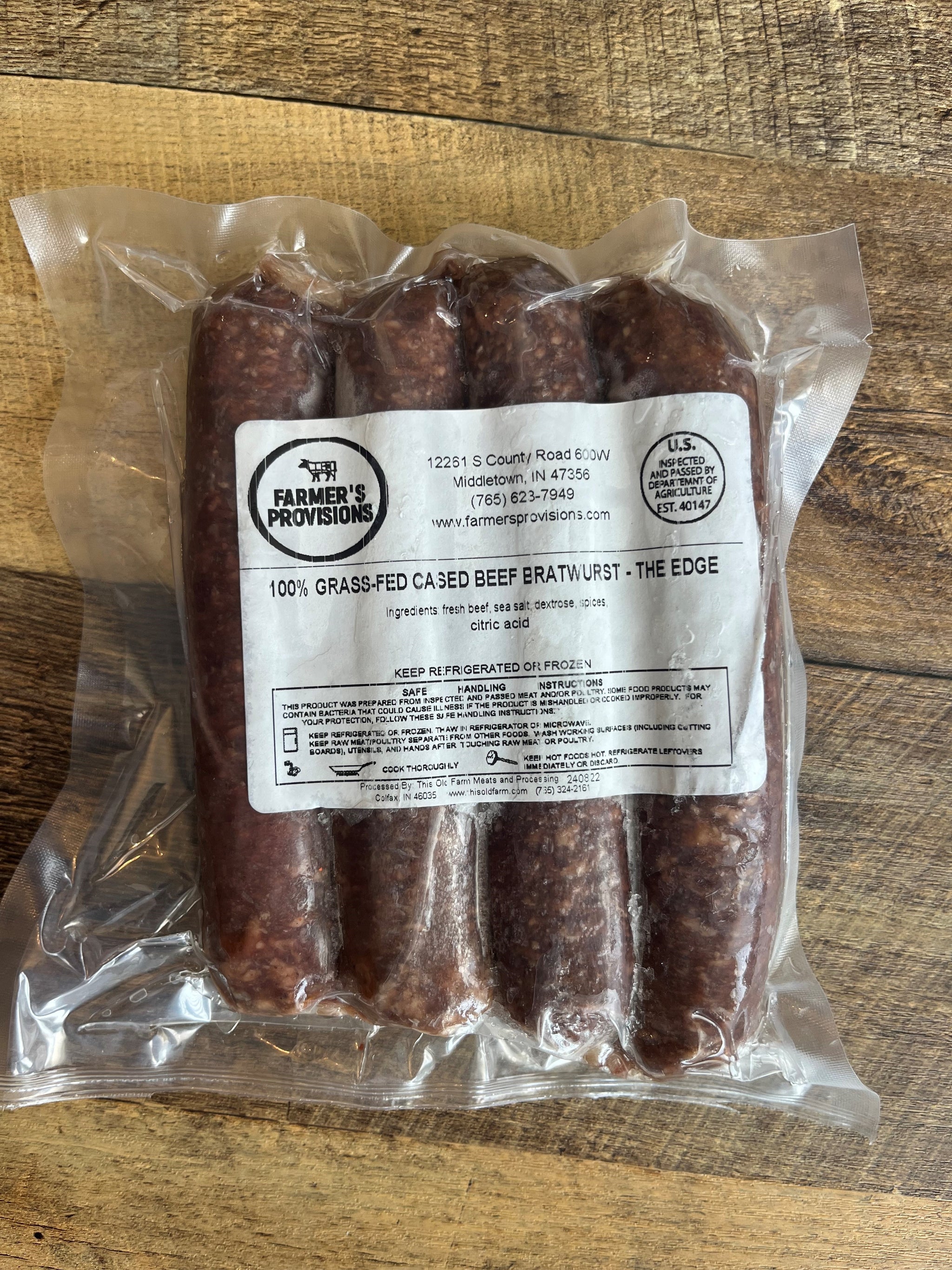Beef Brats – Farmer's Provisions
